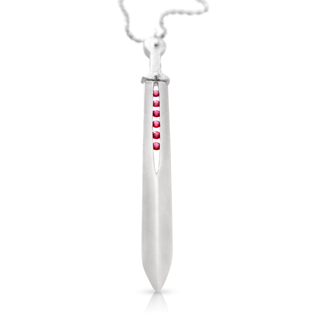 Powerful Ruby Sword Necklace – b.Tsaritsa